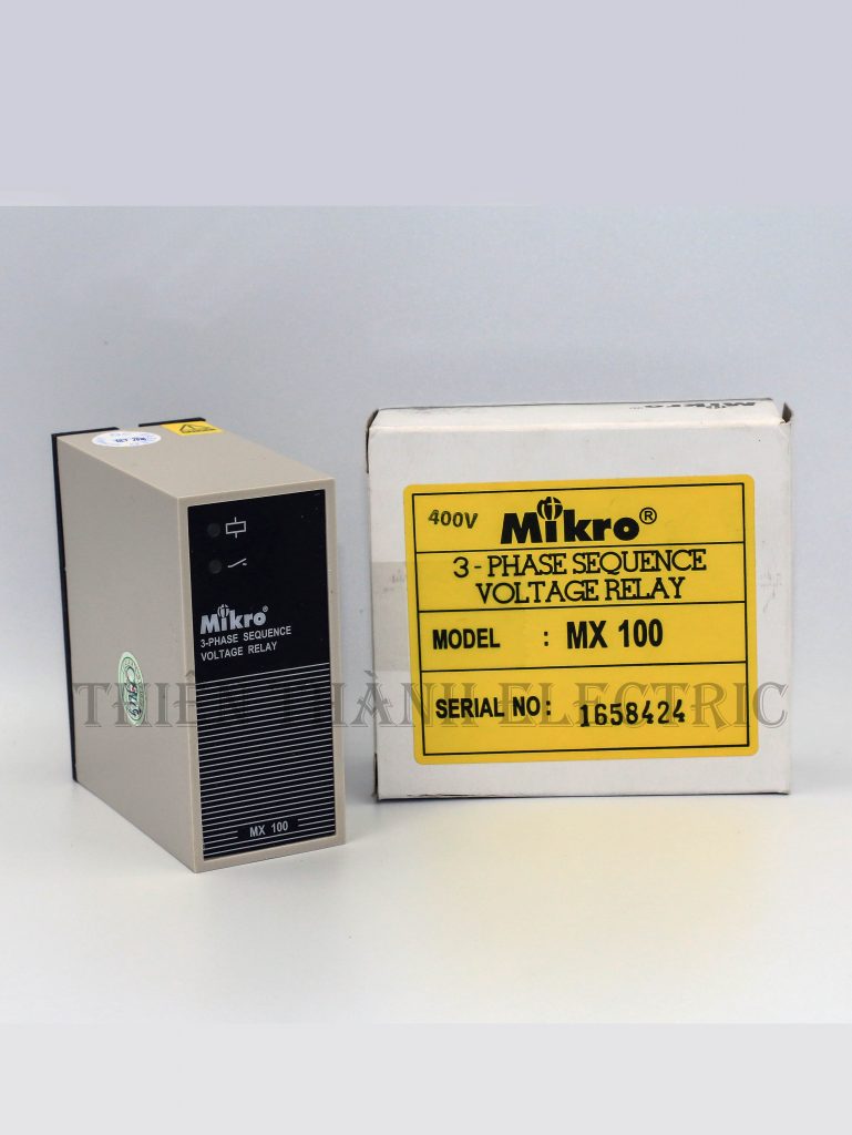 MX 100 MIKRO ( Relay bảo vệ mất pha, ngược pha ) – Thiên Thành Electric